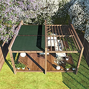 ColourTree 6' x 50' Green Fence Privacy Screen Windscreen Cover Fabric Shade Tarp Netting Mesh Cloth - Commercial Grade 170 GSM - Heavy Duty - 3 Years Warranty - Custom