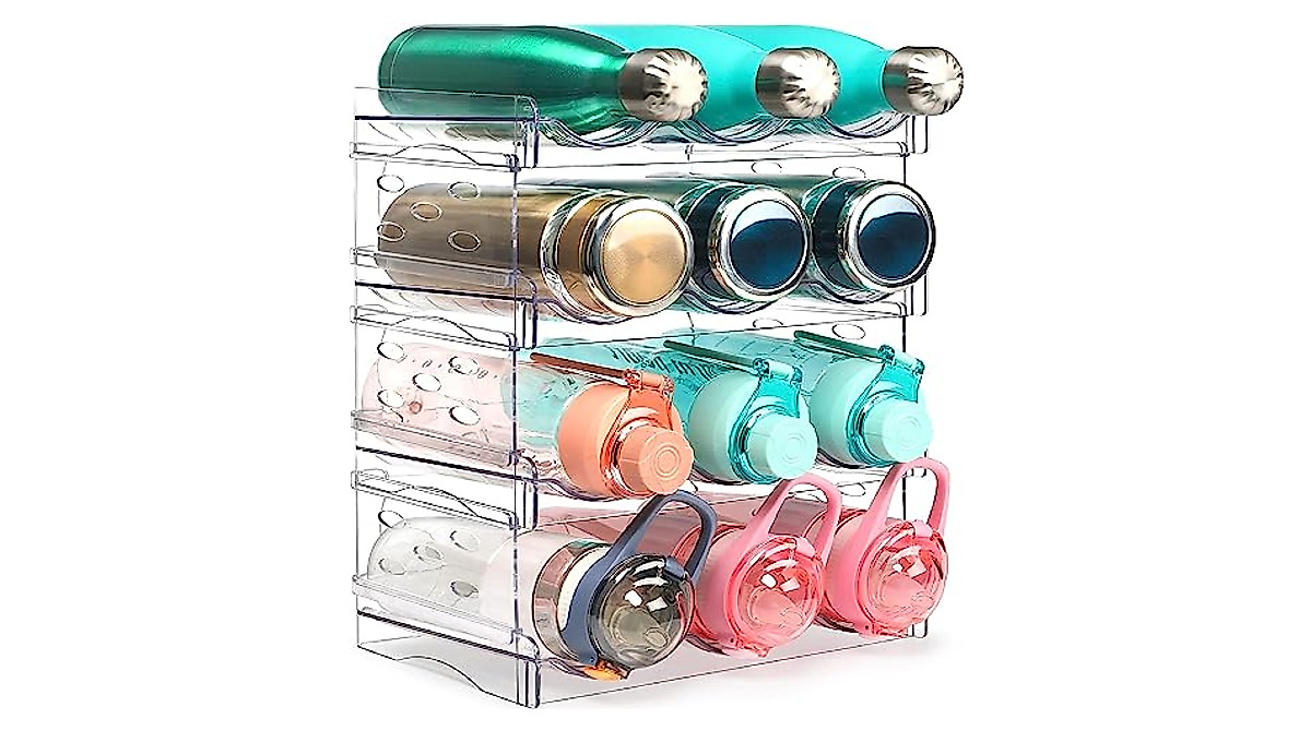 Space-Saving Water Bottle Organizer - 4 Pack