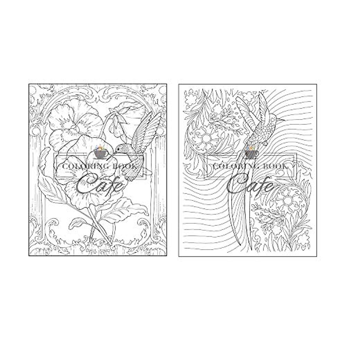 Hummingbird Coloring Book: An Adult Coloring Book Featuring Charming Hummingbirds, Beautiful Flowers and Nature Patterns for Stress Relief and Relaxation