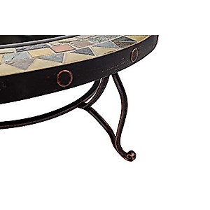 Pleasant Hearth OFW707RI fire Pit, Rubbed Bronze