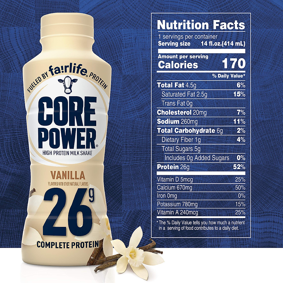 Core Power High Protein (26g) Shake, Vanilla, 14 fl oz