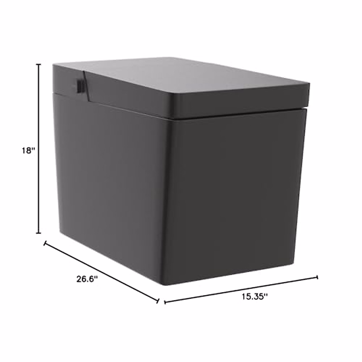 Premium Square Smart Toilet - Auto Open/Close Lid, Heated Bidet Seat, Modern Toilet Bidet Combo with Auto Flush, Warm Water, Dryer, One-Piece Tankless Toilet with Remote control