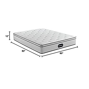 Beautyrest BR800 12 inch Plush Euro Top Mattress, Queen, Mattress Only