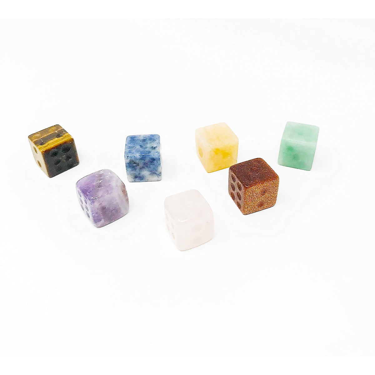 Clarity, Crystal Dice, Spiritual Practice, Decor, Game or Fun, Quantity of 7