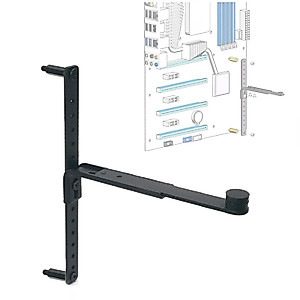 Kesoto Computer Graphics Card GPU Holder Adjustable Black Verticle Stick Mount Vertical GPU Sag Stand Bracket Support Stand for ATX E-ATX