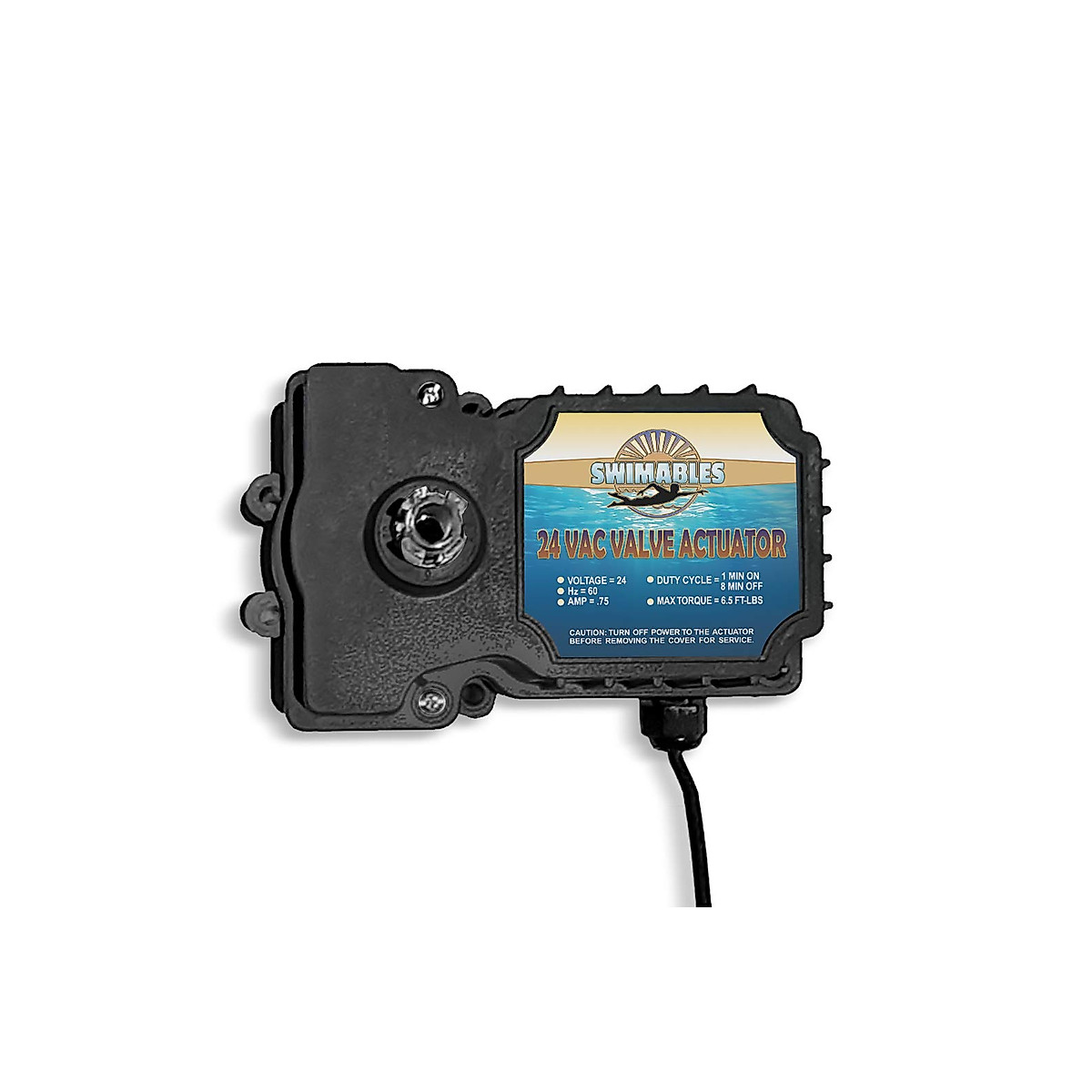 Swimables 180 Degree Rotation 3-Port 24 Volt AC Universal Valve Actuator Replacement for Pool and Spa Automation Systems