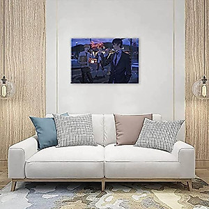 Chainsa Japanese Anime Chainsaw Man Poster Manga Covers Wall Art Print Canvas Painting Nordic Posters and Prints Wall Pictures for Living Room Deco (E,12x18inch Unframe)