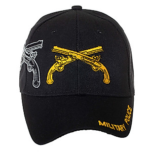 Officially Licensed US Army Military Police Embroidered Black Adjustable Baseball Cap