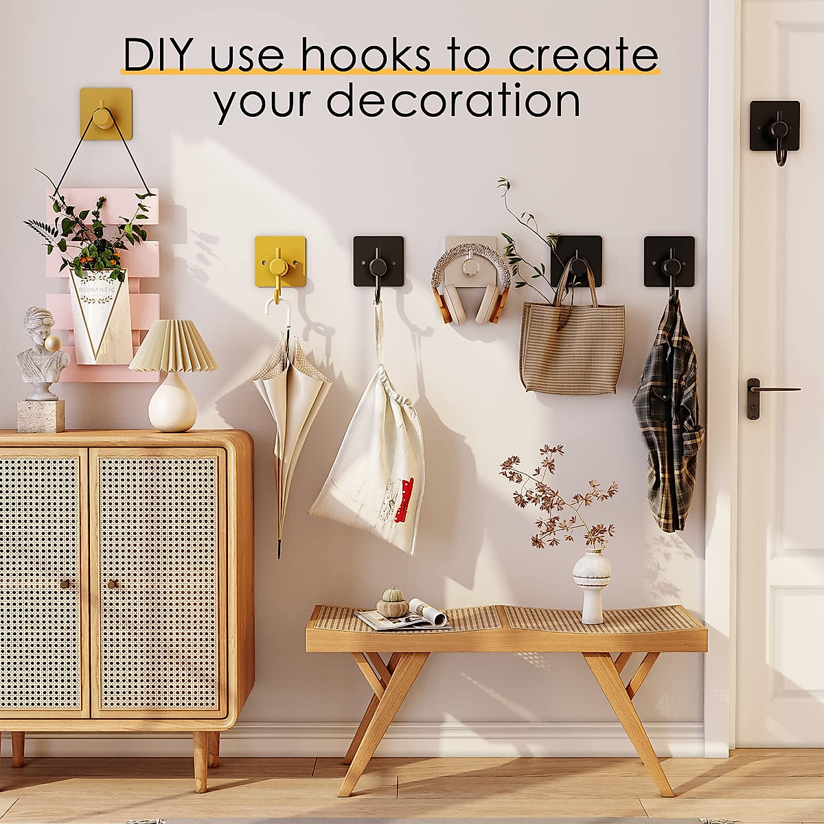 Space Aluminum Waterproof Hook Bathrobe Heavy Towel Hook Coat Bathrobe Bathroom Kitchen Living Room, Silver