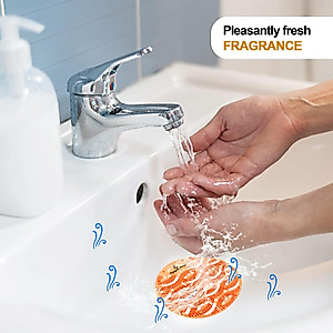 Fragrant Fresh Urinal Screen Deodorizer, Fresh Scented Urinal Screen With Easy Fit & Multiple use (Orange, 15 Pack)