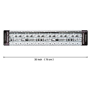 WRAPAHOLIC Christmas Wrapping Paper Roll - Silver Snowflakes, Candy Cane Holiday Collection with Metallic Foil Shine - 4 Rolls - 30 Inch X 120 Inch Per Roll