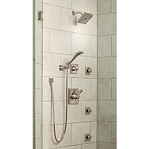 Delta Faucet Dryden 17 Series Dual-Function Shower Trim Kit with Single-Spray Touch-Clean Shower Head, Stainless, 2.0 GPM Water Flow, T17251-SS-WE (Valve Not Included)