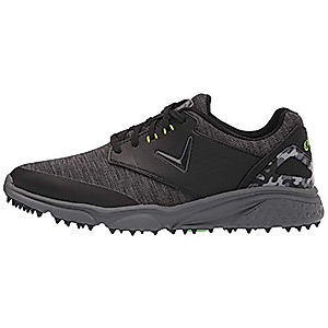 Callaway Men's Coronado v2 SL Golf Shoe, Black/Grey, 9.5
