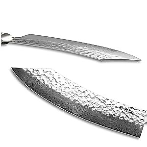 Wakoli Butcher's and BBQ Knife, 12-inch Blade Damascus Chef Knife made of 67 Layers Damascus Steel with VG10 Core, Butcher Knife for Meat Cutting with Walnut Wood Handle, Sharp Kitchen Knives (Walnut)