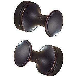 BigBig Home Bronze Towel Hooks, Bathrooms Wall Hook Farmhouse Robe Hooks Bedroom Coat Clothes Hanger, Oil Rubbed Finish 2 Pack ORB