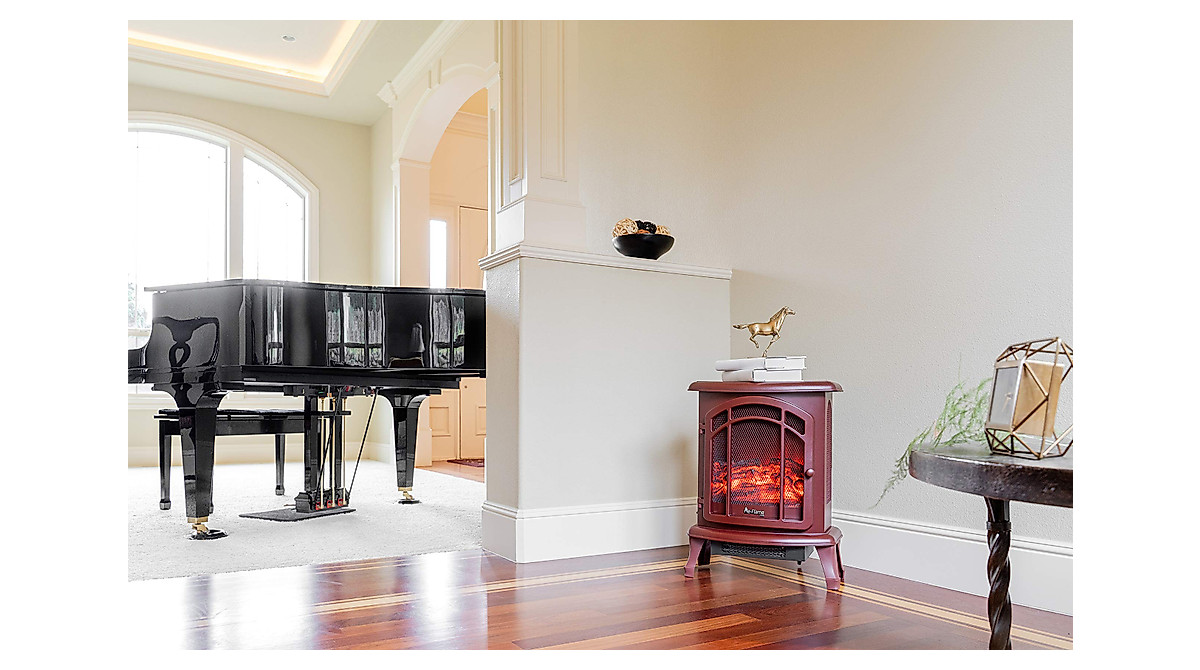 e-Flame USA Tahoe LED Fireplace - Realistic 3D Log & Fire Effect