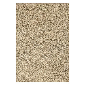4'x8' - Speckled Saw Dust ECONOMICAL Solutions Collection | Custom Carpet Area Rugs & Runners - 25 Oz. Soft Textured 100% PureColor BCF Polyester. FHA Approved-CRI Green Label-Made in U.S.A.
