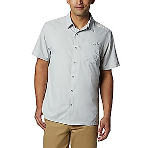 Columbia Men's Standard Slack Tide Camp Shirt, Cool Grey, Large