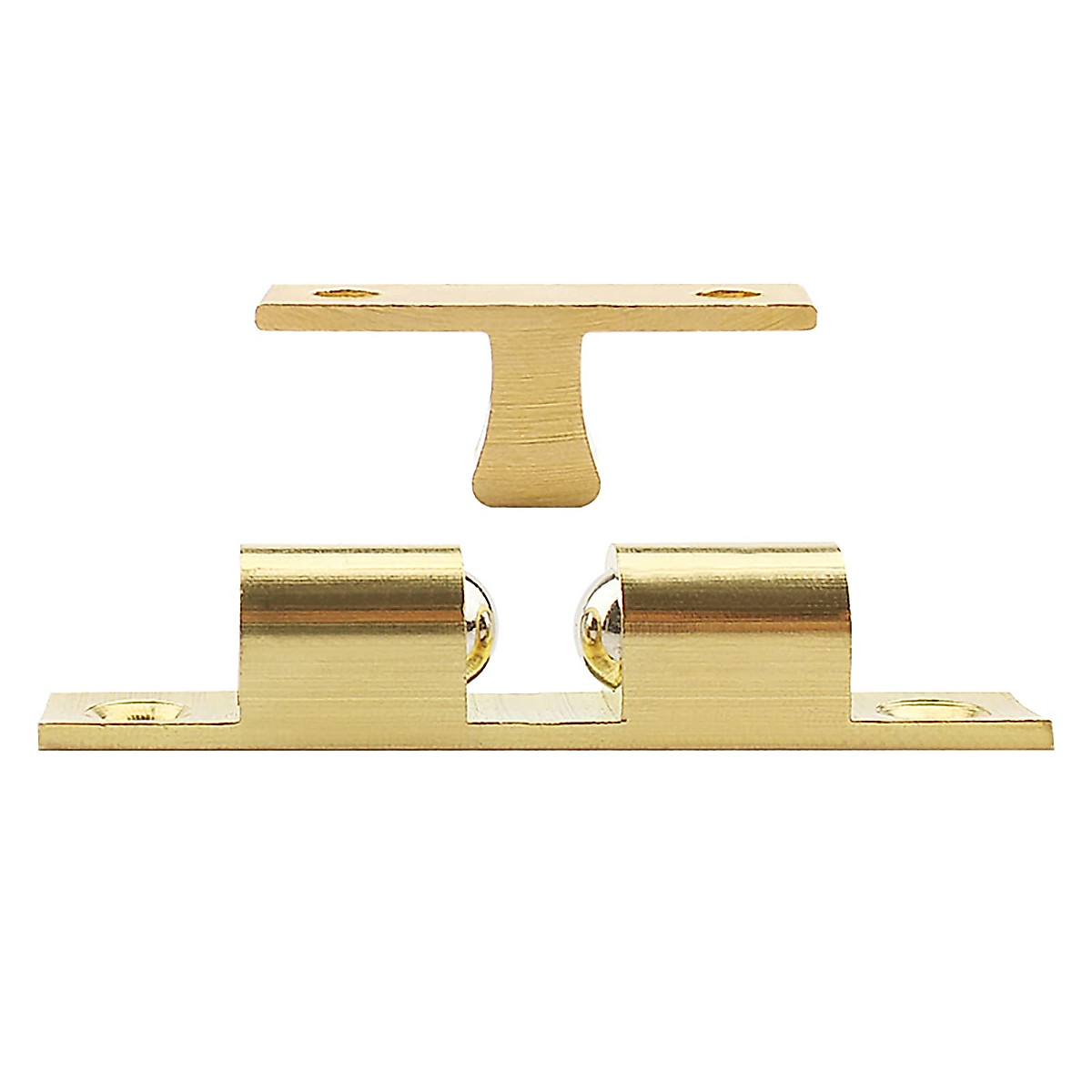 push the latch.door catch,Drawer Cabinet Catch 2 Pack Closet Ball Tension Latch Golden Copper Closet Door Ball Catch Double Ball Roller Catchs with Screws for Kitchen Cabinet, Cupboard, Wardrobe Door,