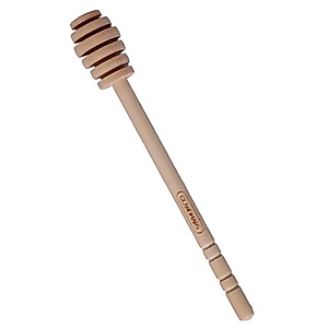 Glandmars Honey Dipper Stick Wooden-Dippers Long Honeycomb Drizzle 6 inch Stirrer Spoon Honey Drizzle stick 3.15x7
