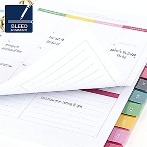 AT-A-GLANCE 2022-2023 Planner, Weekly & Monthly Academic, 8-1/2" x 11", Large, Simplified by Emily Ley, Happy Stripe (EL80-905A)