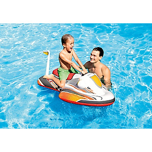 INTEX Wave Rider Inflatable Pool Float: Pool Toy For Kids – Heavy-Duty Handle – 88lb Weight Capacity – 46" x 30.5" – For Ages 3+