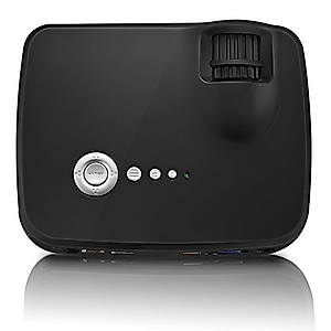 V2 LED LCD (WVGA) Mini Video Projector - International Version (No Warranty) - DIY Series - Black (FP8048V2-IV5)