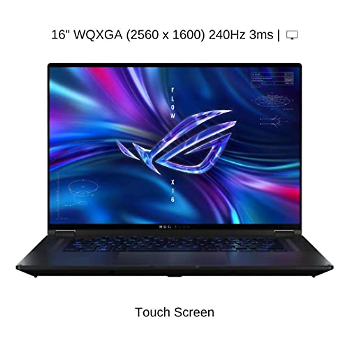 HIDevolution ASUS ROG Flow X16 GV601VI 16" WQXGA 240Hz Touch, 2.6 GHz i9-13900H, RTX 4070, 32 GB DDR5 RAM, 2 TB PCIe SSD, Windows 11 Pro