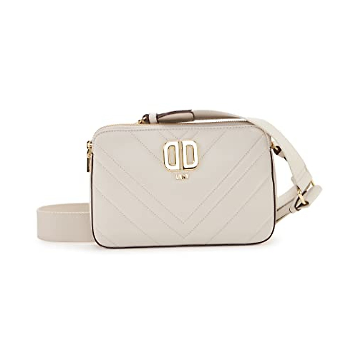 DKNY Delphine Double Zip Crossbody, Pebble