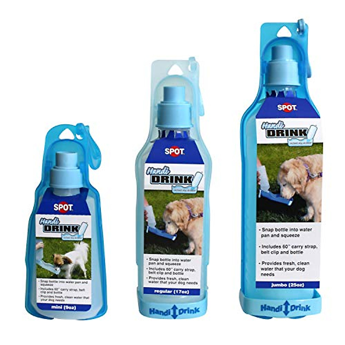 Ethical Pet Handi-Drink 17-Ounce Regular Pet Waterer,Blue