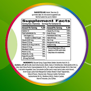 Centrum MultiGummies Gummy Multivitamin for Adults, Multivitamin/Multimineral Supplement with Vitamins D, B and E, Assorted Fruit Flavor - 180 Count