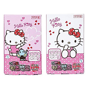 Sanrio Hello Kitty Band First Aid Tape Bandages : 32pcs (2 Boxes)