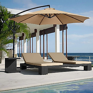 labworkauto Cantilever Patio Offset Umbrella 10 Replacement Umbrella Canopy Backyard Sunshade Outdoor Market Canopy Fit for Patio Backyard and Outdoor Market