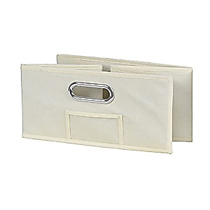Niche Cubo Set of 2 Half-Size Foldable Fabric Storage Bins- Natural