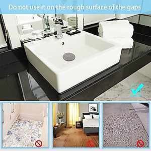 2-Pack Drain Hair Catcher Durable Silicone Hair Stopper Shower Drain Covers Easy to Install and Clean Suit for Bathroom Bathtub and Kitchen (New Black 2Pack)