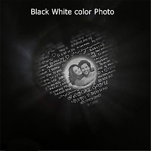 AILIN 100 Languages I Love You Personalized Photo Projection Ring Set With Crown 925 Stelring Silver Custom Picture Text Rings Wedding Birthday Jewelry Gifts For Women