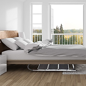 KARMAS PRODUCT Folding 3 Step Ladder Portable Steel Step Stool Wide Platform with Handgrip for Kitchen Home 330lb Capacity