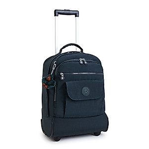 Kipling Women's Sanaa Large Rolling Backpack, Adjustable Padded Straps, Slide-Up Handle, Crinkle Nylon Backpack