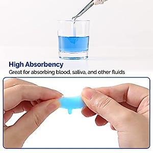 JMU Cotton Rolls Dental (250 Pcs), Nosebleed Plugs 1.5'' High Absorbent Mouth Cotton Rolls Non-Sterile, Box of 250