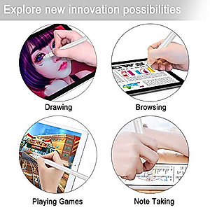 Active Stylus Pens for Touch Screens, Digital Stylish Pen Pencil Rechargeable Compatible with Most Capacitive Touch Screens