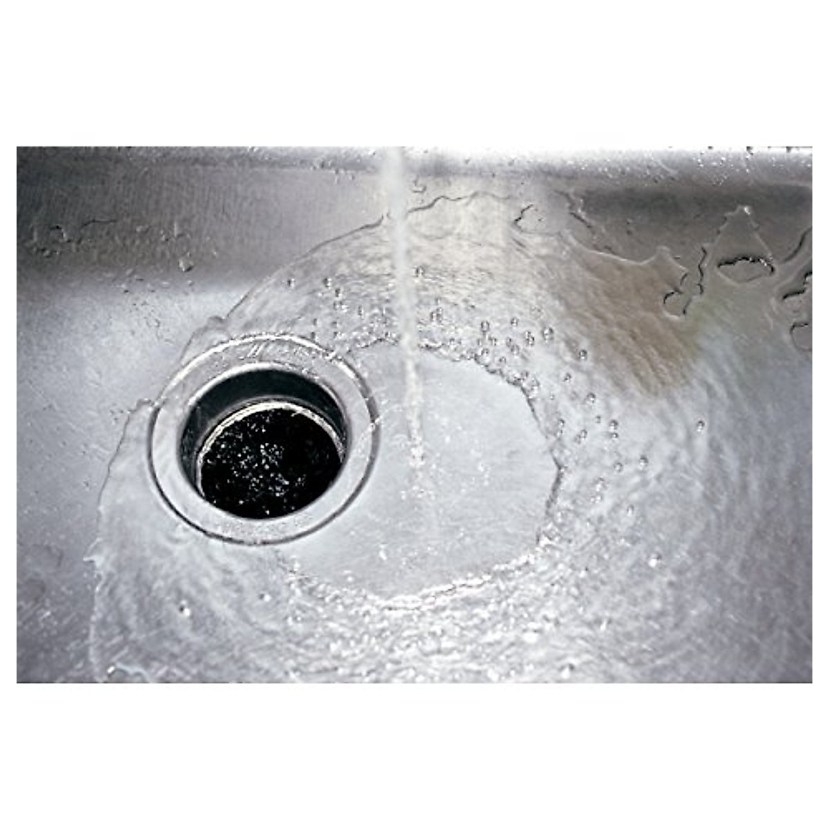 GE Continuous Feed Garbage Disposal, 1/2 Horsepower, Good for Grinding: Beans, Potatoes, Peels, and Cooked Meat, Easy Install Kit and Power Cord Included, Recommended for 2-4 Person Homes