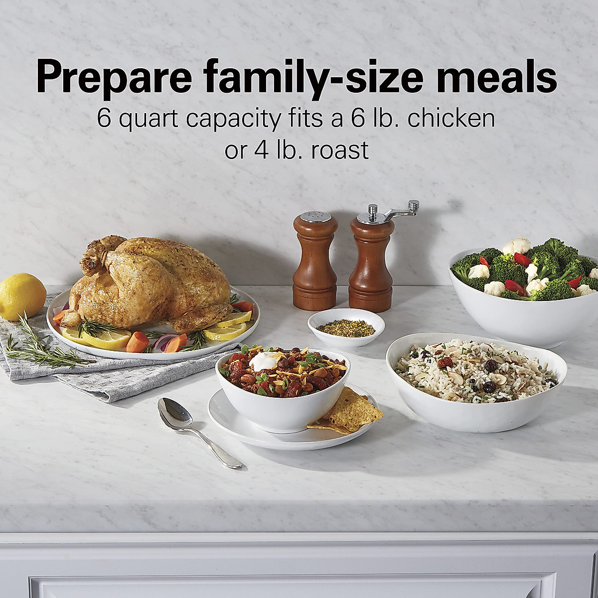 Hamilton Beach 6-in-1 Electric Pressure Cooker with Temperature Probe, Slow Cooks, Sautés, Browns, Steams, Rice Function, Egg and More, 6 Quart Capacity, Stainless Steel (34506)