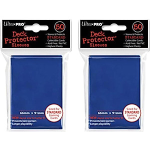 (100x) Ultra PRO Blue Deck Protectors Sleeves Standard MTG Colors