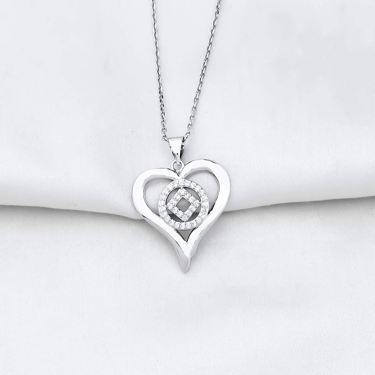 PLITI Sobriety Gift Addiction Recovery Gift Recovery AA Alcoholics Anonymous Birthday Gifts AA NA Rose Gold Necklace Gift Sobriety Jewelry Sponsor Gift (NA necklace silver)