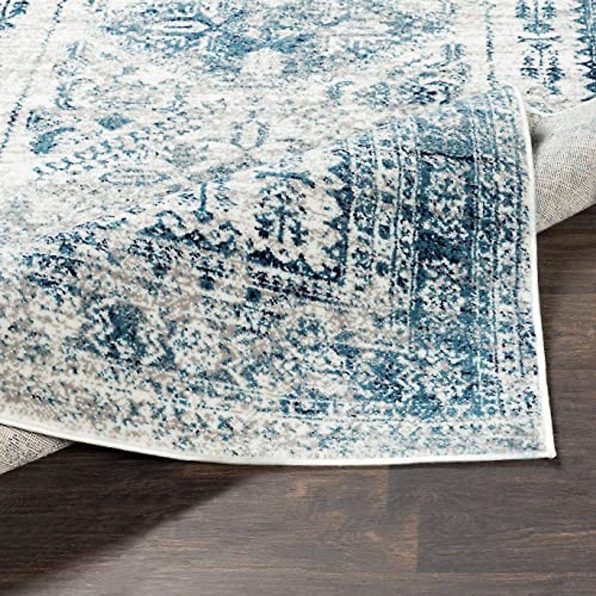 Artistic Weavers Desta Vintage Oriental Area Rug,6'7" x 9',Blue/White