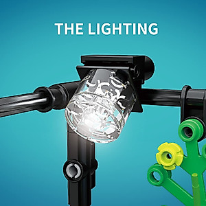 Mesiondy Fish Tank Building Block Set with Light，Aquarium，Marine Jellyfish, Building Block Toy for Kids 6, Home Decor