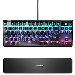 SteelSeries Apex Pro TKL HyperMagnetic Gaming Keyboard - Adjustable Actuation - Esport TKL Format - OLED Display - RGB - PBT Keys - USB-A - Nordic QWERTY