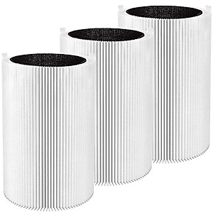 Smilyan 3 Pack Blue Pure 411 Replacement Filters for Blueair Blue Pure 411 411+ 411 Auto and Mini Air Purifier