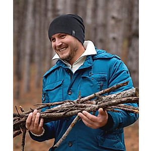 Warm Slouchy Beanie Hat - Deliciously Soft Daily Beanie in Fine Knit