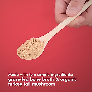 King Lou Pets - Bone Broth Booster Holistic Defense - Beef Bone Broth Topper - Beef Bone Broth and Turkey Tail Mushroom - Bone Broth for Holistic Immune Defense - Bone Broth for Dogs and Cats